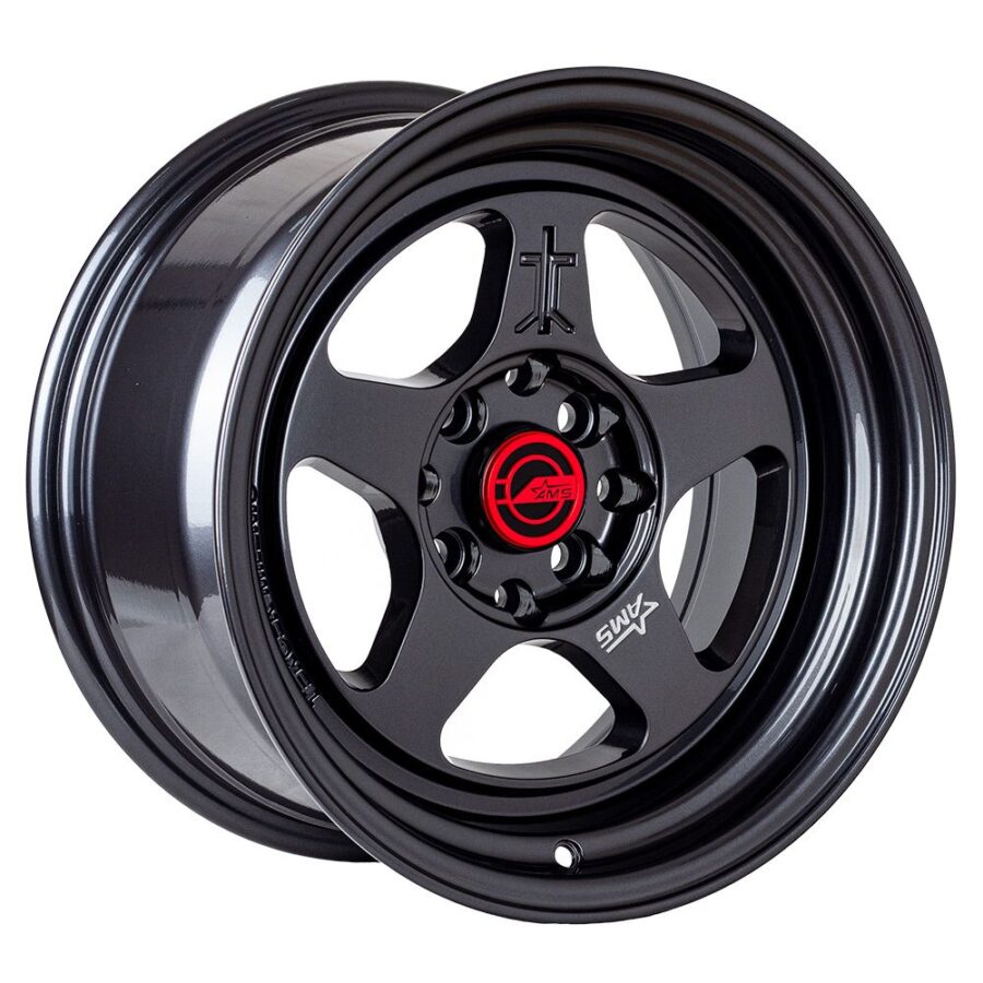 AMS 15X8 4X100 4X114.3 ET0 QC5210 DARK GUNMETAL/RIM – Ams Wheels