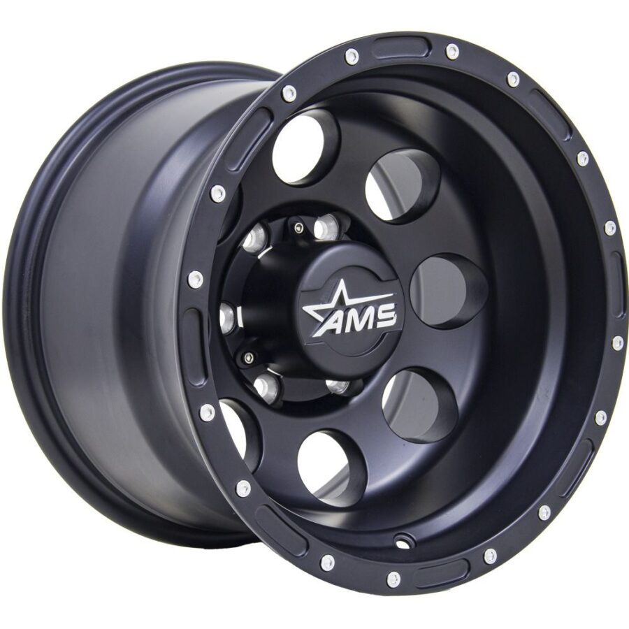 AMS 15X10 6X139.7 ARM CIRCLE BLACK – Ams Wheels